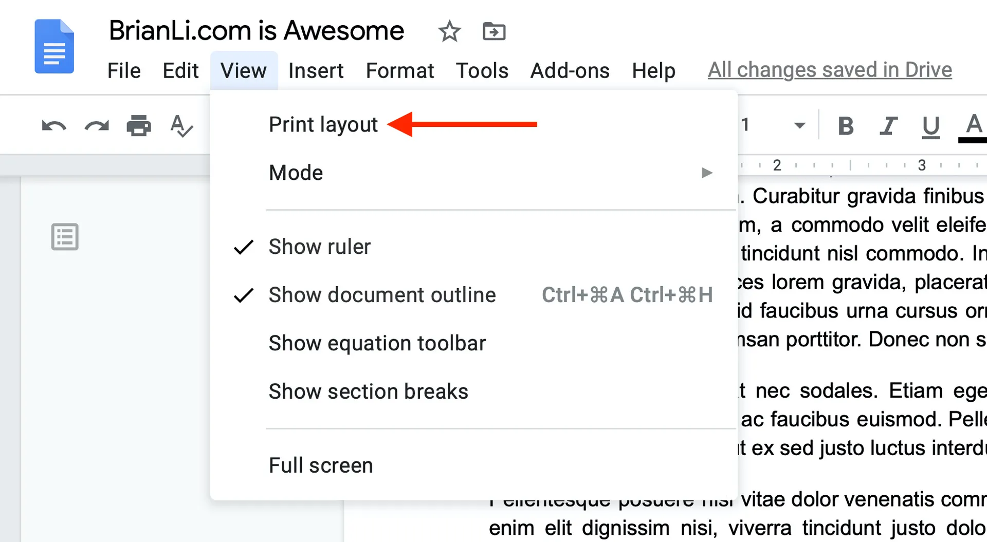 How to Remove Page Breaks in Google Docs